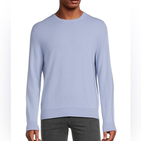 Amicale Cashmere | Sweaters | Amicale Cashmere Mens Crewneck Baby Blue ...